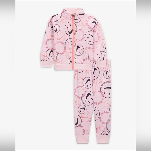 Nike | Matching Sets | Nike Toddler Girl Smiley Swoosh Tracksuit | Poshmark